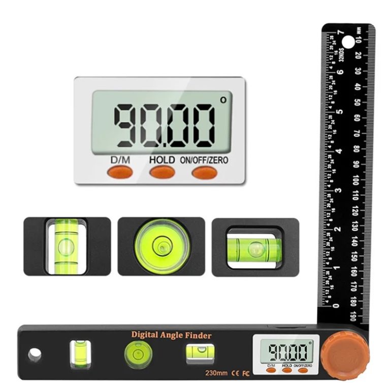 Regla de Ángulo Instrumento digital Inclinómetro Goniómetro electrónico ...